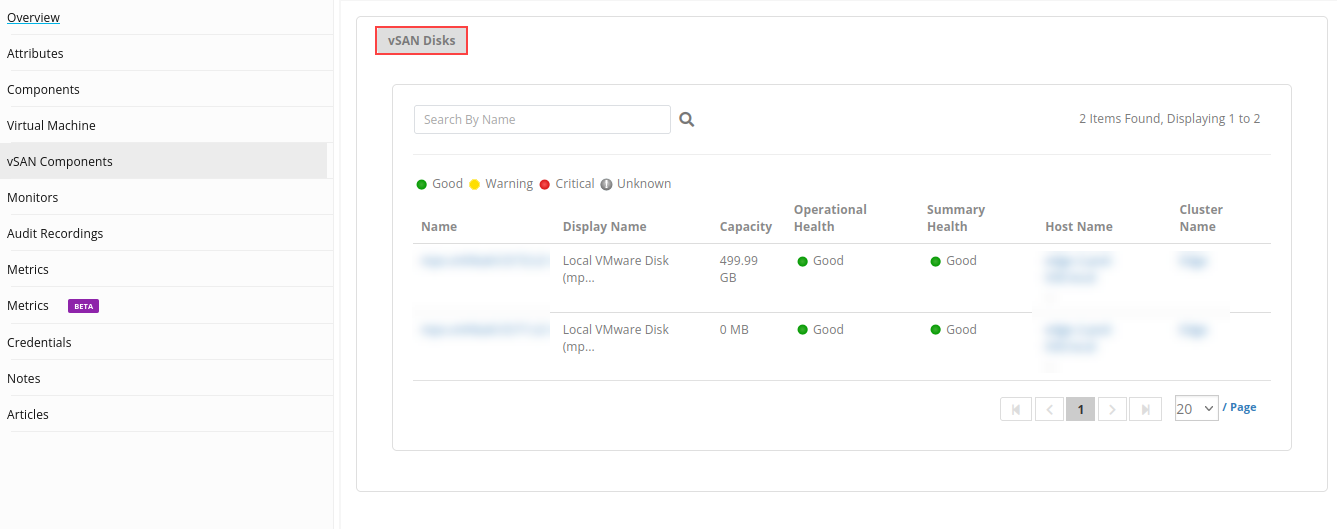 VMware VxRail | OpsRamp Documentation